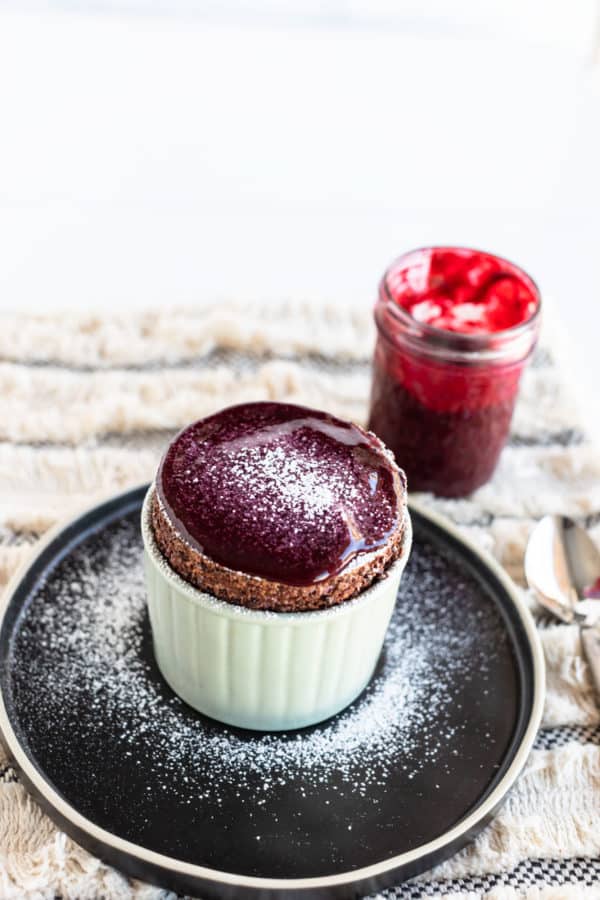 Mixed Berry + Chocolate Soufflé - Binge Worthy Bites