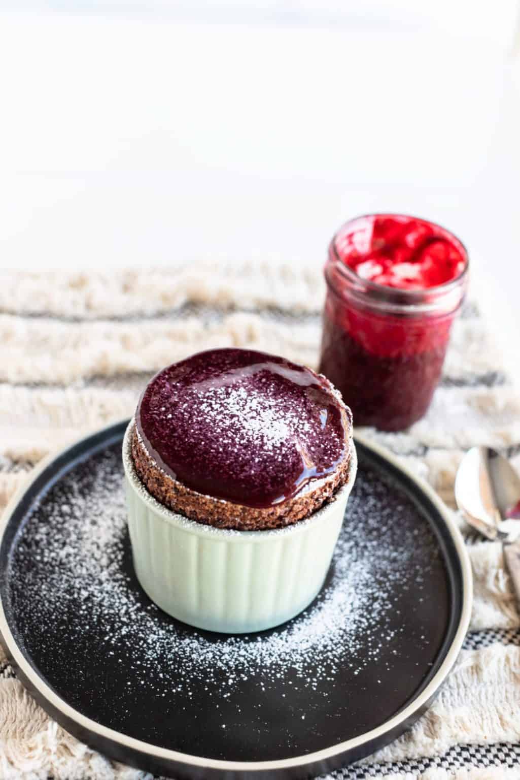 Mixed Berry + Chocolate Soufflé - Binge Worthy Bites