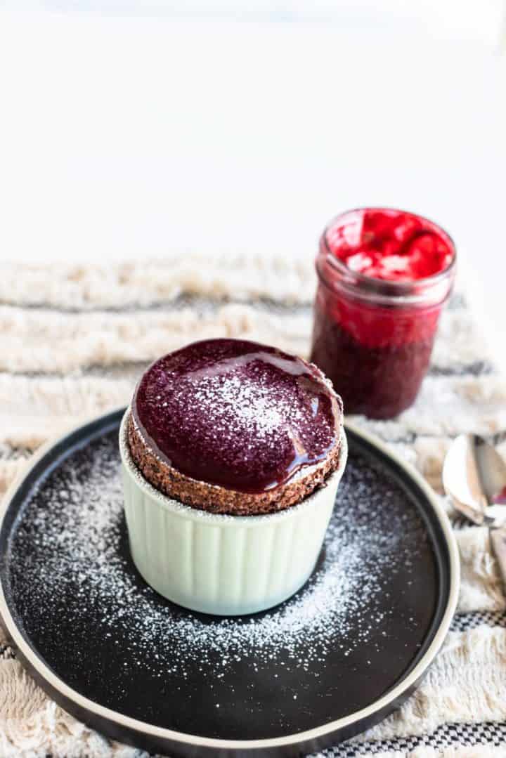 Mixed Berry + Chocolate Soufflé - Binge Worthy Bites