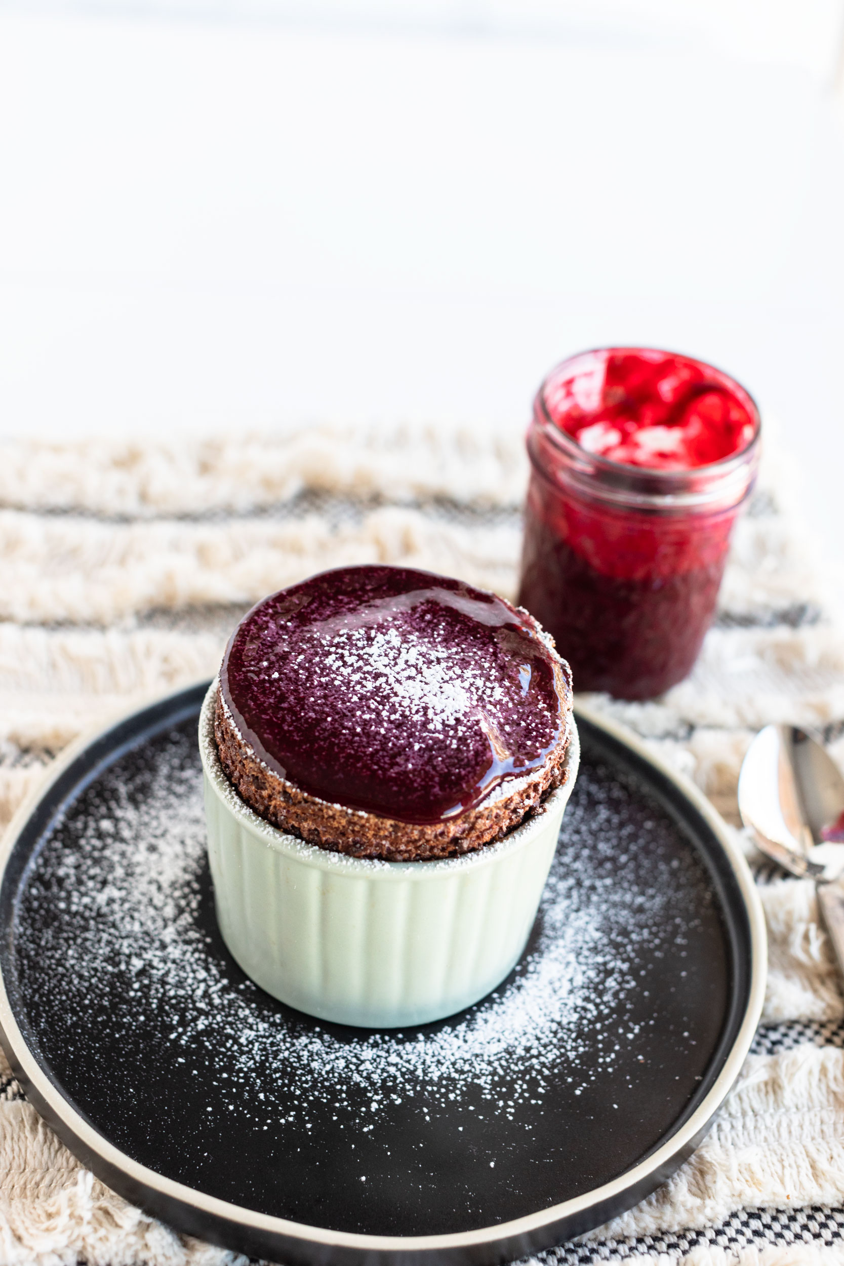 Mixed Berry + Chocolate Soufflé - Binge Worthy Bites