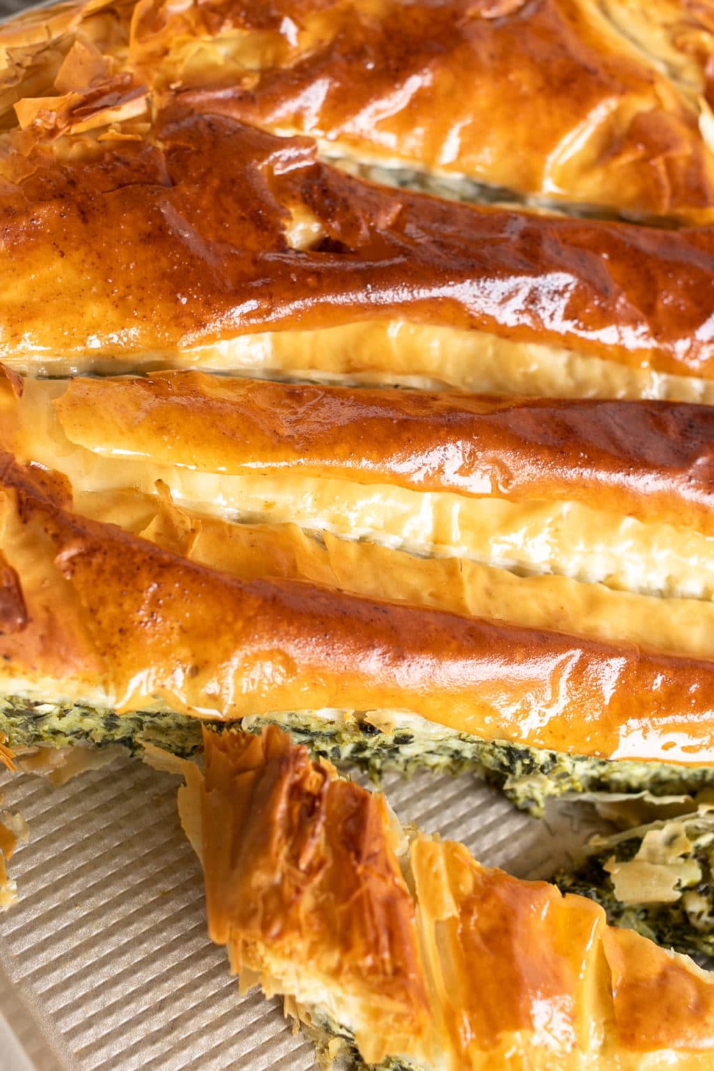 Spanakopita (Greek Spinach and Feta Pie) - Binge Worthy Bites