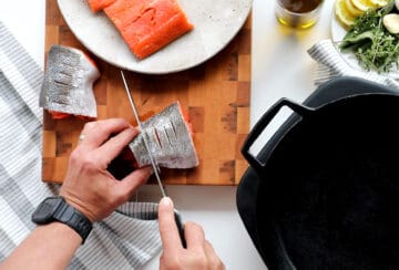 Brown Butter Herb Crispy Skin Salmon and Vegetables | Binge Worthy Bites